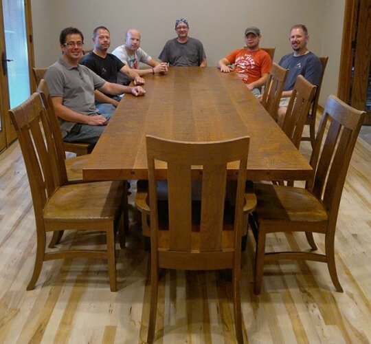 Photo Essay: Gorgeous Solid Cherry Table – Custom Built for 12 ...