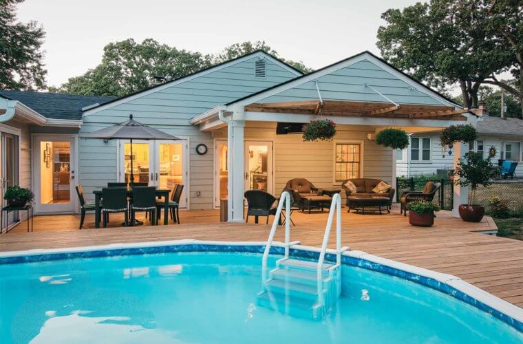 Midcentury Pool Remodel: More Space, More Privacy